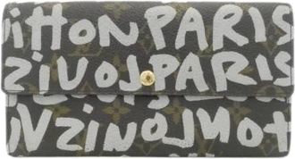 Louis Vuitton Portefeuille Long Monogram Graffiti Pr&eacute;-poss&eacute;d&eacute; - Femme - Pre-owned - Brun - Taille: ONE Size