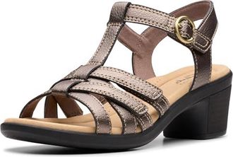 Clarks Sandales à talons Emily2 Rose pour femme, Bronze métallisé, 39 EU