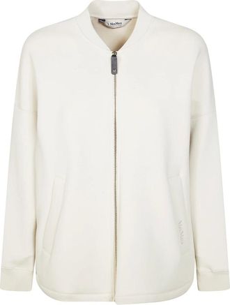Max Mara Femme, Vestes, Blanc, Taille: 40 FR Radios Bomber Scuba