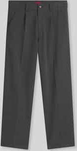 HUGO BOSS High Waist Bundfaltenhose mit B&uuml;gelfalten