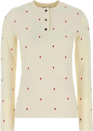 Bottega Veneta Femme, Pulls, Multicolore, Taille: 40 FR Pull en m&eacute;lange de coton brod&eacute;