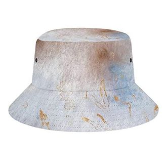 Generic Aquarelle À Motif Marbré Brun Et Or Chapeaux De Visière Unisexe Chapeaux De Pêcheurs Pliable Bucket Hat pour Jardinier Randonnée Excursions