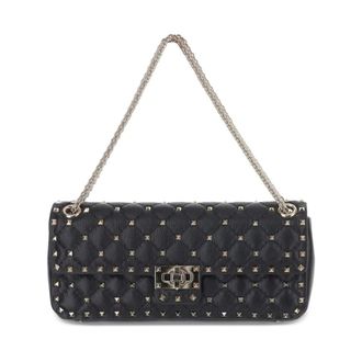 Valentino Garavani Rockstud Spike Medium Schultertasche - - Bags - Damen - Schwarzk - ONE SIZE
