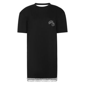 Philipp Plein Robe T-shirt Signature - Femme - Robes - Noir - Taille: 42 FR