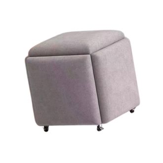 Generic 5-in-1-Make-up-Hocker mit Rollen, Stapelhocker-Set for den Eingangsbereich, for Wohnzimmer, Schlafzimmer, B&uuml;ro, Balkon, Spielzimmer, kleine R&auml;ume(Colo