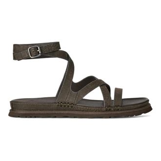 UGG Ugg, Femme, Chaussures, Brun, Taille: 37 EU Goldengaze Embossed Ankle Wrap