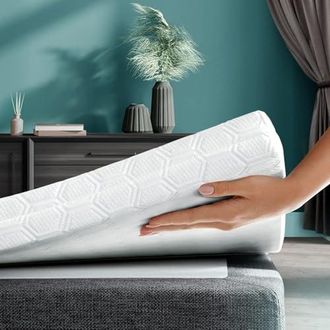 Wendre Surmatelas 160 x 200 - Soutien Ferme et Respirant - Id&eacute;al pour Un lit Double, Parfait pour Un Couchage 2 Personnes 160x200, Certifi&eacute; Oeko-TEX