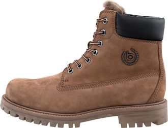 Bugatti Herren Schnürstiefel, Männer Stiefel, Warm gefüttert,Boots,Winterstiefel,Winterschuhe,uebergangsstiefel,mittelbraun (6410),43 EU / 8.5 UK