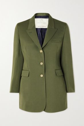 Giuliva Heritage Collection Karen Blazer Aus Wolldrillich - Gr&uuml;n