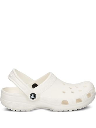 Crocs mules à design perforé - Blanc