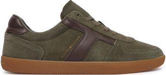 Tommy Hilfiger Sneakers Th Tribeca Sneaker Suede FM0FM06069 Dunkelgr&uuml;n