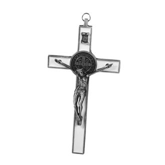 Lurrose Gro&szlig;es Metall Kruzifix Wanddeko Klassisches Katholisches Kreuz f&uuml;r Kirchenalt&auml;re Wohnraum und Familiengebet mit Langlebiger Farbbest&auml;ndigkeit und Einf