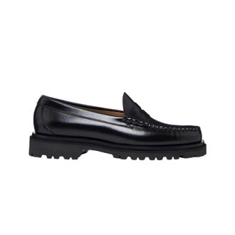 G.H. Bass & Co. G.h. Bass & Co., Homme, Chaussures, Noir, Taille: 41 EU Mocassins en cuir noir Automne/Hiver 2024