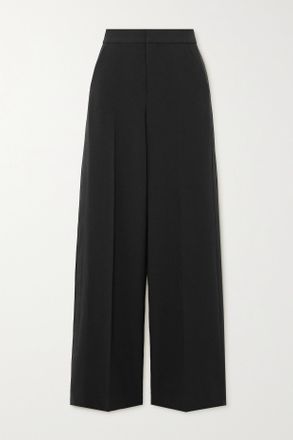 L'agence Pantalon Large En Cr&ecirc;pe Stretch Livvy - Noir
