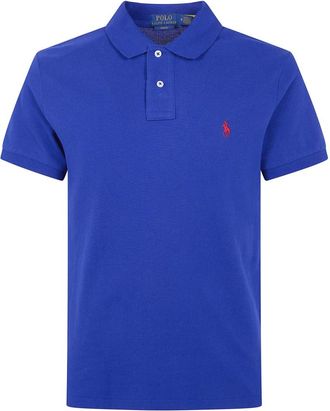 Polo Ralph Lauren Homme, Tops, Bleu, Taille: XL Short Sleeves Knit Polo