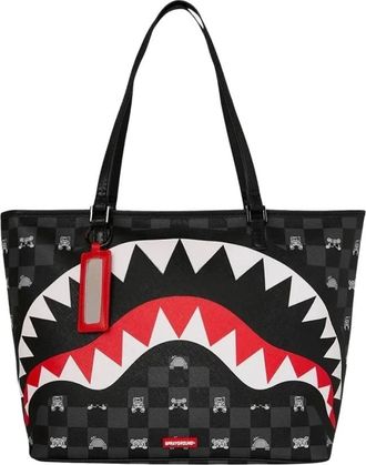 Sprayground Sprayground, Femme, Sacs, Multicolore, Taille: ONE Size Peeking Character Check Tote