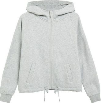 s.Oliver Sweatjacke Sweatshirt Jacke Weiche Sweatshirt-Jacke in Oversize