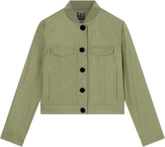 A|X Armani Exchange Femme, Vestes, Vert, Taille: 40 FR Blouson Utility Jacket