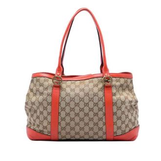 Gucci Pre-owned Vintage Canvas Tote Bag - Femme - Pre-owned - Beige - Taille: ONE Size