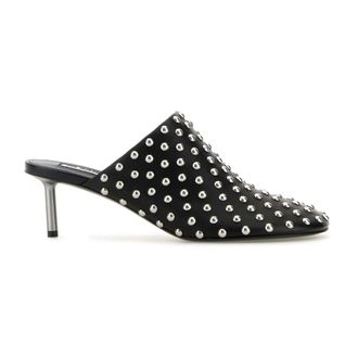 Jil Sander Schwarze Leder-Mules mit 7 cm Absatz - - Shoes - Damen - Schwarzk - 38 EU