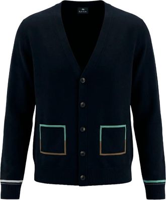 Paul Smith cardigan &agrave; col v - Noir