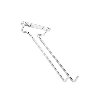 OSALADI H&auml;ngender Weinglashalter aus Verchromtem Eisen Einreihiges Stielglas Regal f&uuml;r Weinflaschen und Weingl&auml;ser Platzsparendes Display f&uuml;r Bar K&uuml;che Restau