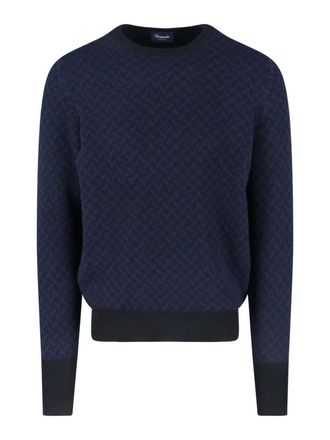 Drumohr Pull Col Bateau - Bleu