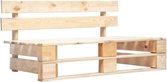 Les Tendances Banc palette de jardin Bois 2