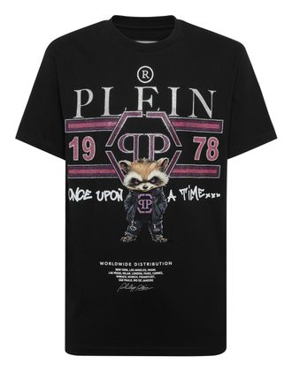 Philipp Plein Round Neck T-Shirt Plein College Animals