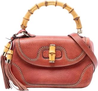 Gucci Pre-owned New Bamboo Satchel - Femme - Pre-owned - Rouge - Taille: ONE Size