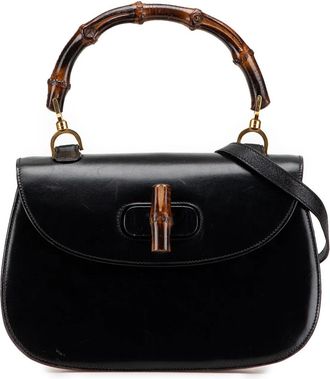Gucci Crossbody Bags - Calfskin Bamboo Night - Gr. unisize - in Schwarz - f&uuml;r Damen