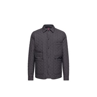 Moncler Moncler Veste Mi-longue Theoline &Agrave; Matelassage En Losanges, Homme, Bleu, Taille: 0
