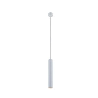 Luce-Ambiente-Design Fluke Cylindrical Suspension in White Metal 30 Cm