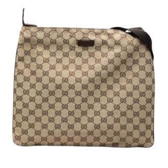 Gucci Pre-owned Vintage Canvas Crossbody Bag - - Pre-owned - Damen - Beige - ONE SIZE