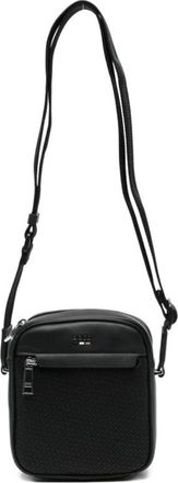 HUGO BOSS Homme, Sacs, Noir, Taille: ONE Size Sac bandouli&egrave;re carr&eacute;