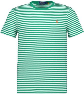 Polo Ralph Lauren Herren T-Shirt gr&uuml;n gestreift Slim Fit