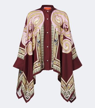 La DoubleJ Chemise Foulard en serg&eacute; de soie