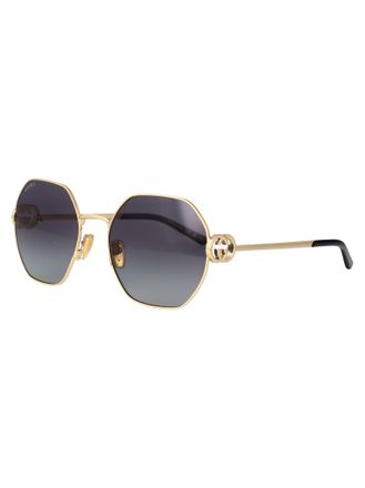 Gucci Womens Sunglasses Gg2046s Gold Metal