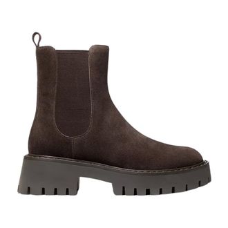 Michael Kors Asher Suede Lug Boot - Femme - Chaussures - Brun - Taille: 40 EU