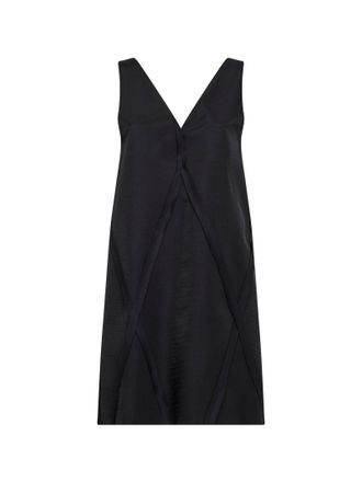 Maison Margiela V-Neck Angular Panel Dress - Black
