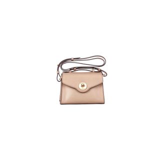 The Bridge Femme, Sacs, Beige, Taille: ONE Size Logo Front Crossbody Bag