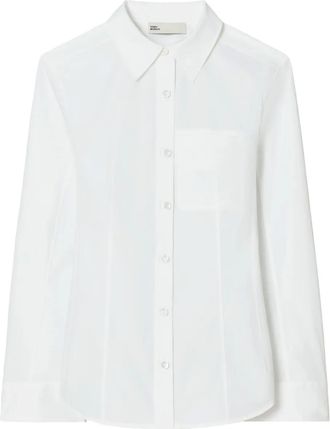 Tory Burch Popeline-Hemd - Weiß