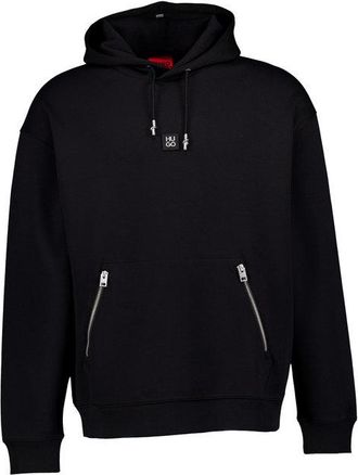 HUGO BOSS Herren Hoodie schwarz unifarben
