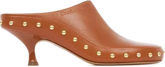 Chlo&eacute; Femme, Chaussures, Brun, Taille: 37 1/2 EU Junie Mules &agrave; Talon