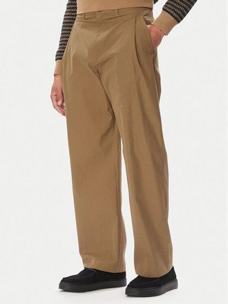 Lacoste Stoffhose HH0095 Hellbraun Loose Fit