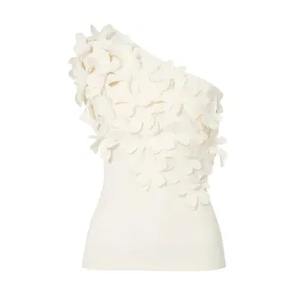 Liviana Conti Top bandeau en viscose - Femme - Tops - Blanc - Taille: 36 FR