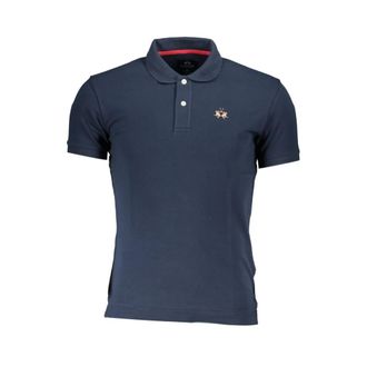 La Martina Elegantes Slim Fit Polo mit kontrastierenden Details - - Tops - Herren - Blau - 2XL