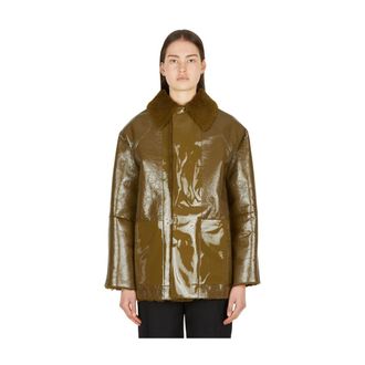 Kassl Editions Lederjacke - - Jackets - Damen - Gr&uuml;n - M