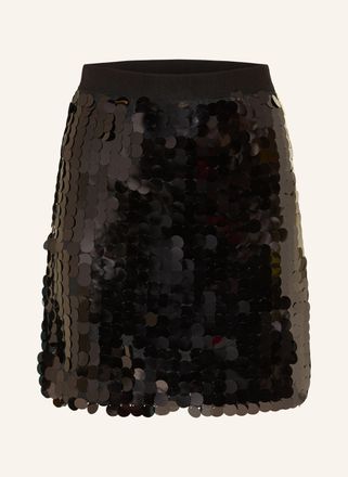 Oui Rock Mit Pailletten schwarz