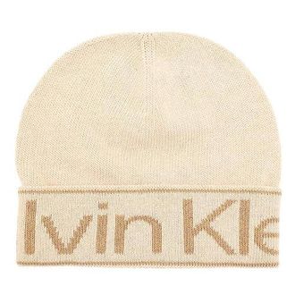 Calvin Klein Jeans Calvin Klein Eco Reverso Beanie K60K609967 Bonnet en Tricot, Beige (Irish Cream), OS Femme